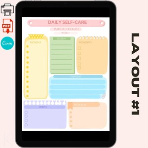 Pastel Checklists for Planner Digital Planner Checklists Pastel Planner ...