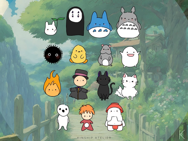 Teacher Bundle Studio Ghibli Digital Planner Digital Stickers Editable ...