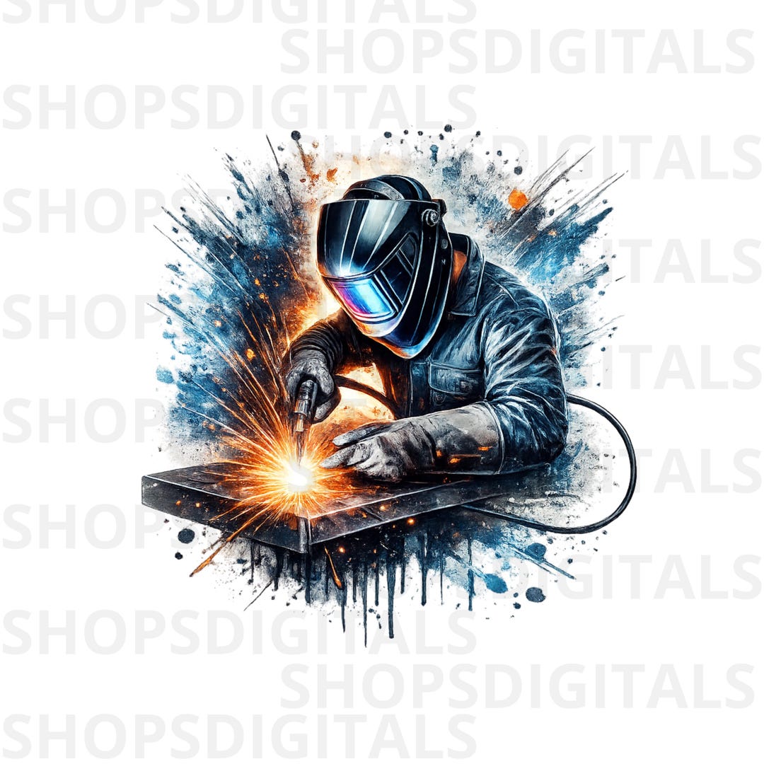 Welder PNG, Welding Art Clipart, Watercolor Welder PNG, Industrial ...