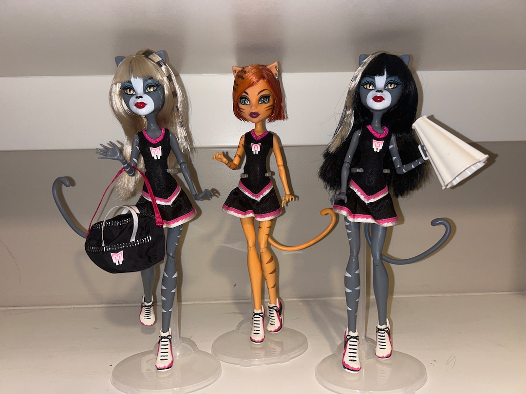 Monster High Fearleading Set of Three Toreali and the Werecat Twins - Etsy