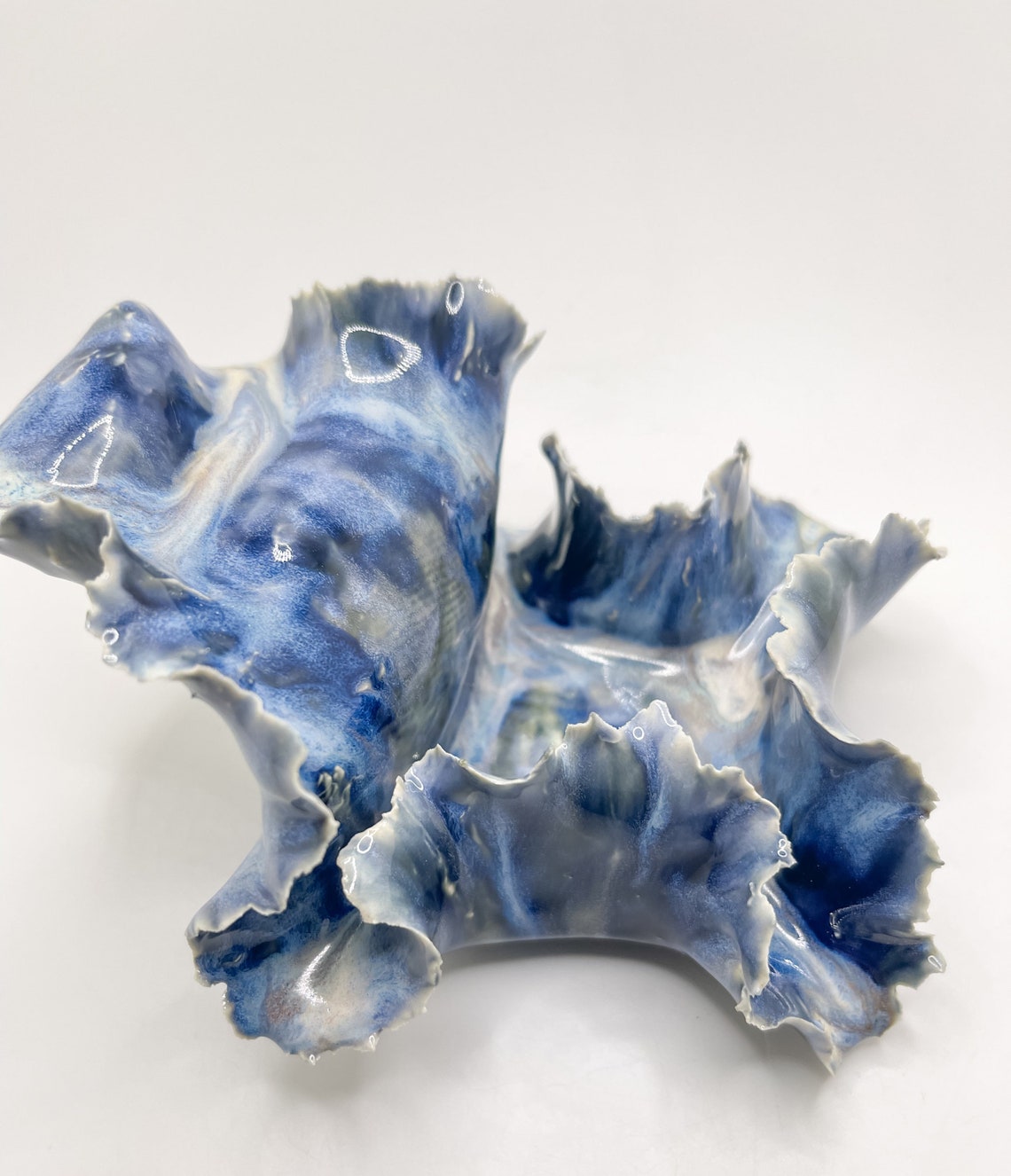 Enchanted Ocean Wave Handcrafted Ceramic Art for Home Decor Mystical ...