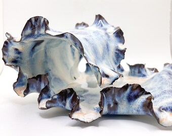 Enchanted Ocean Wave Handcrafted Ceramic Art for Home Decor Mystical ...