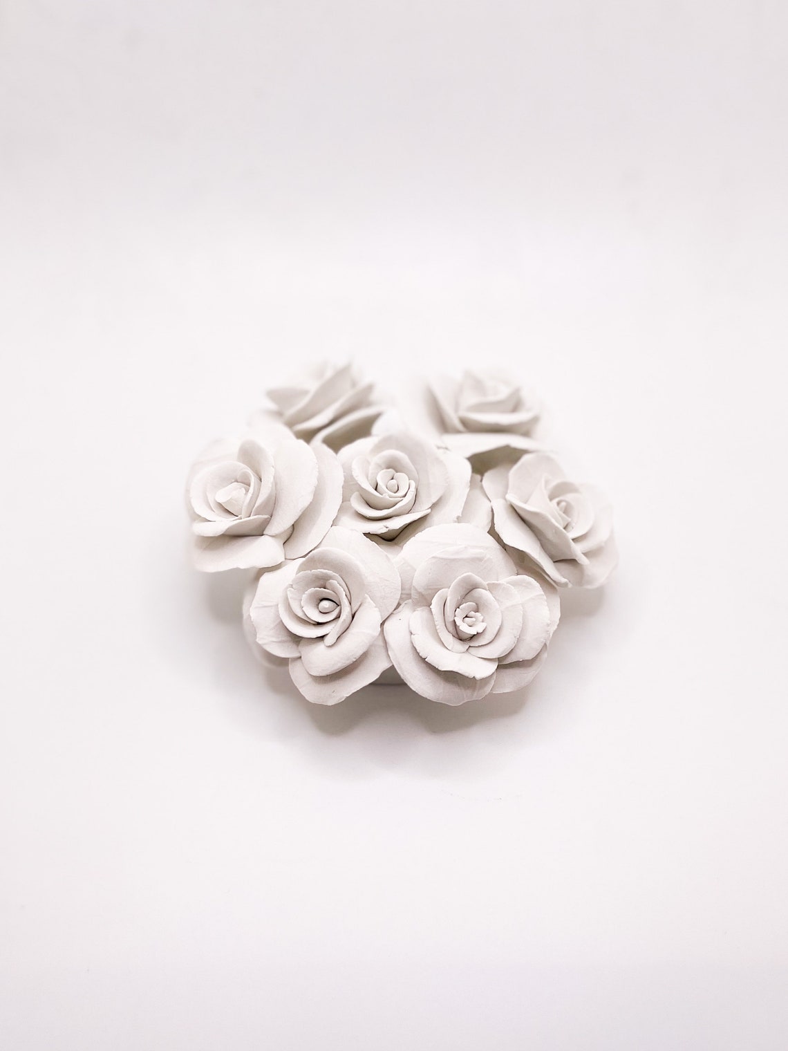 Mini Forever Garden - Porcelain Flower Sculpture - Ceramic Roses ...