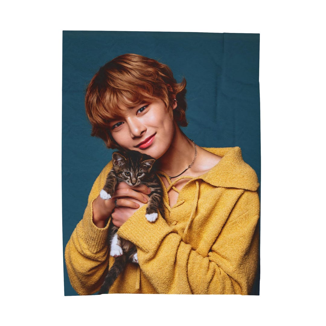Skz IN Holding a Kitten Blanket, Stray Kids IN, Stray Kids Ate, You ...