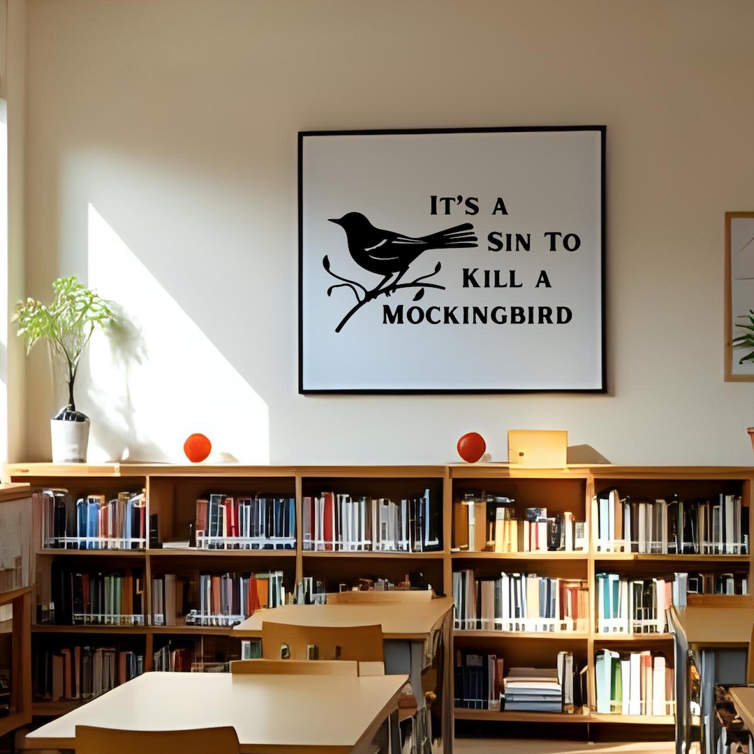 Classic Literature Poster: to Kill a Mockingbird Atticus Finch Quote ...