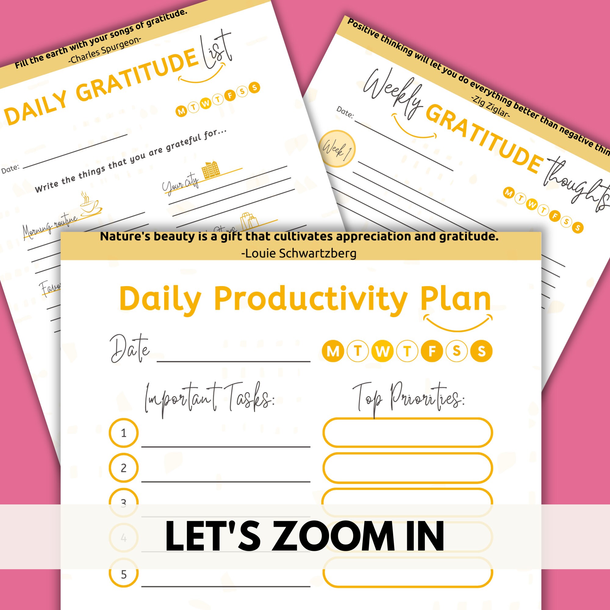 Gratitude Journal Printable, Self-care Planner, Mental Health ...