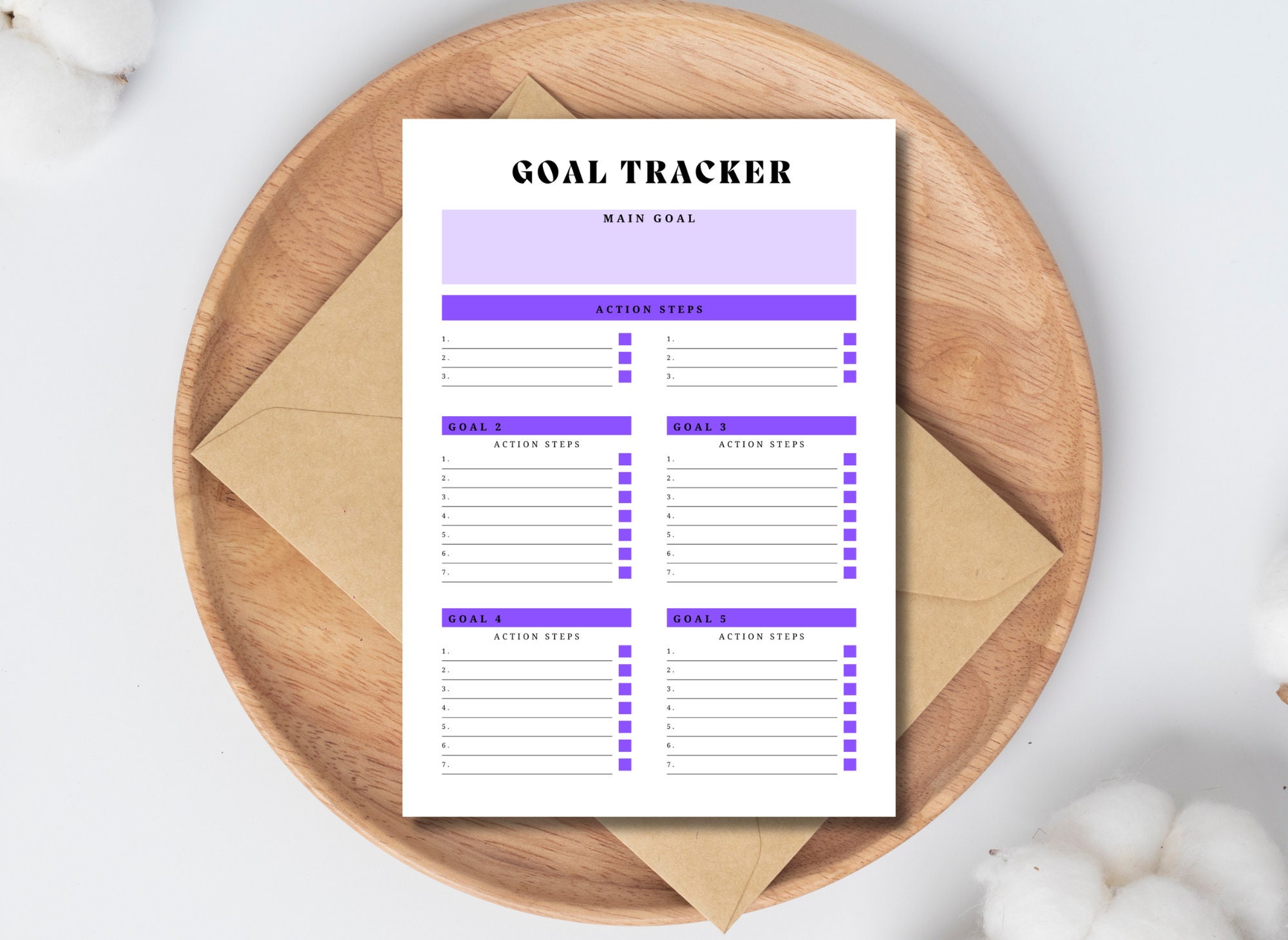 Printable Goal Planner Bundle,monthly Goal Planner Printable,monthly ...