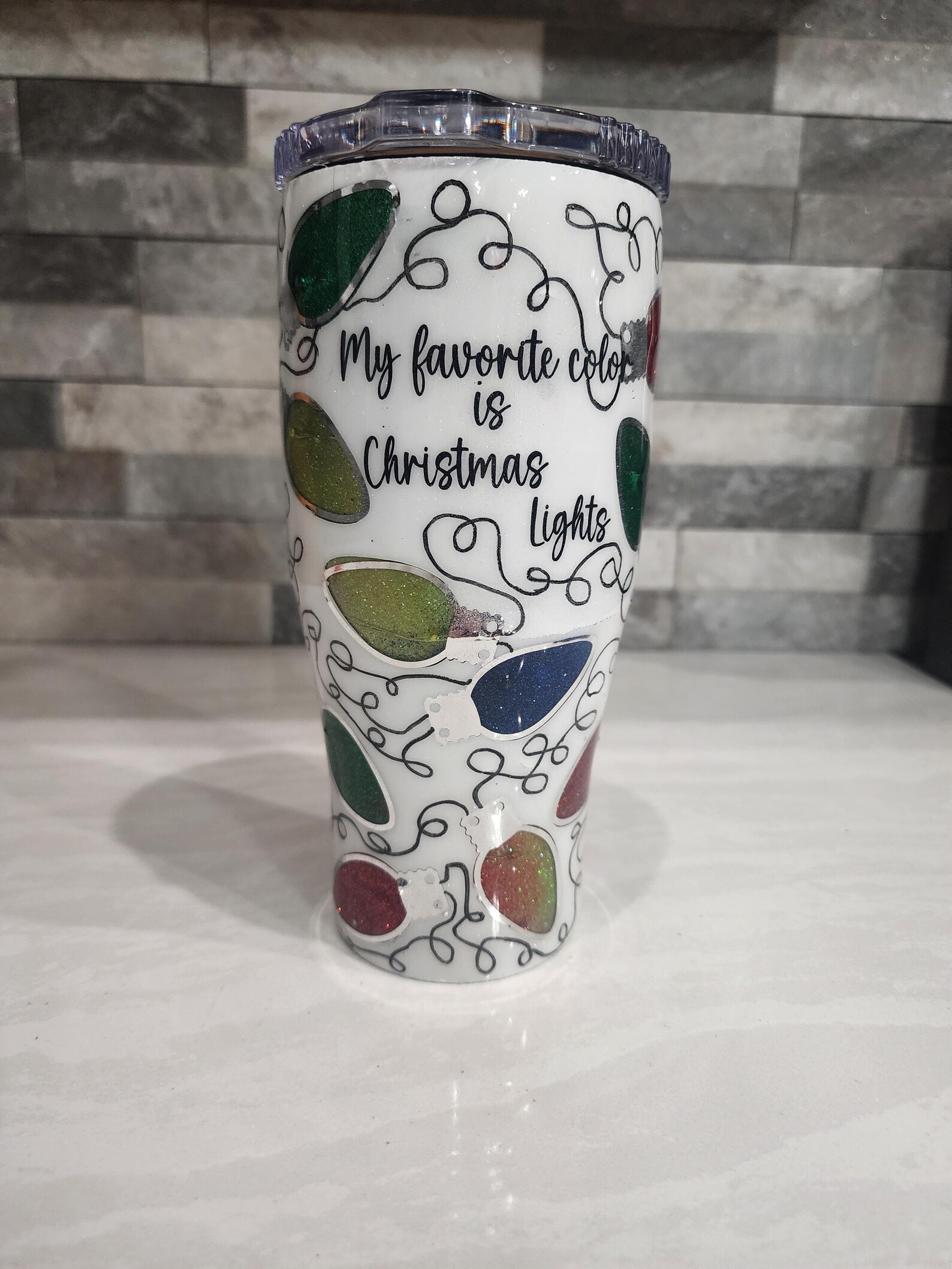 Light up Christmas Holiday Tumbler - Etsy
