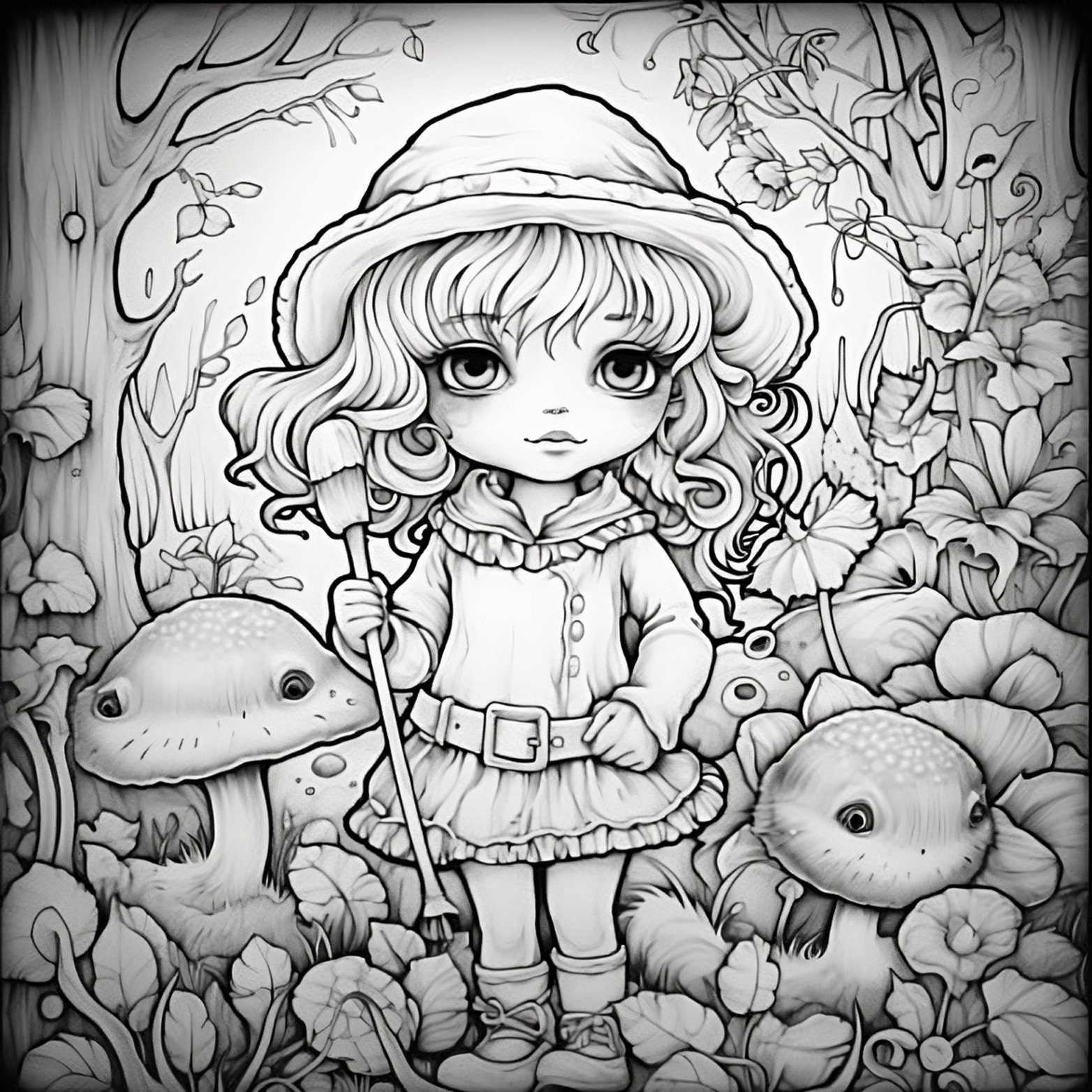 4 Beautiful Doll Coloring Pages for Kids Cute Doll Coloring - Etsy