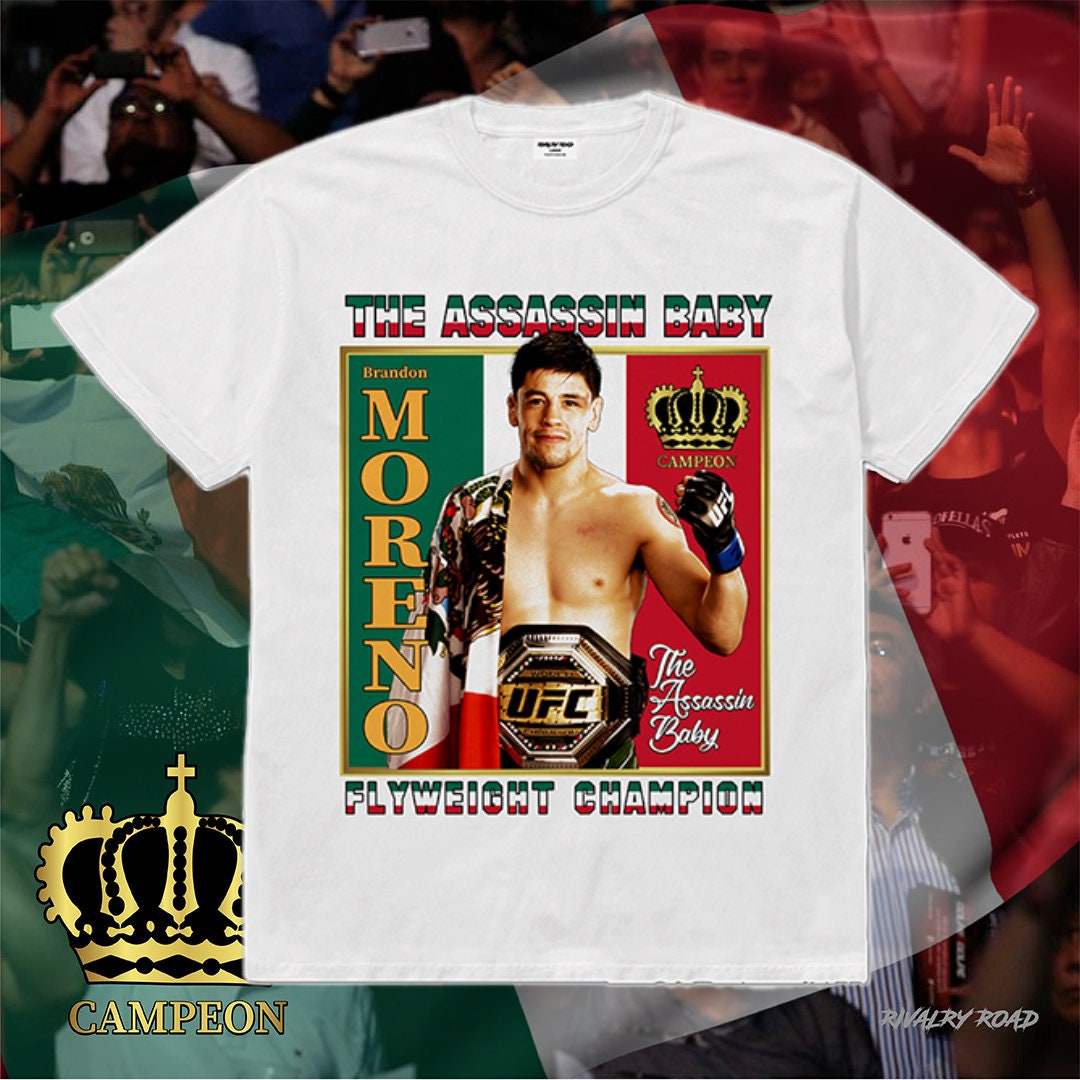 Cotton Short Sleeve Brandon Moreno Championship T-shirt in Black or ...