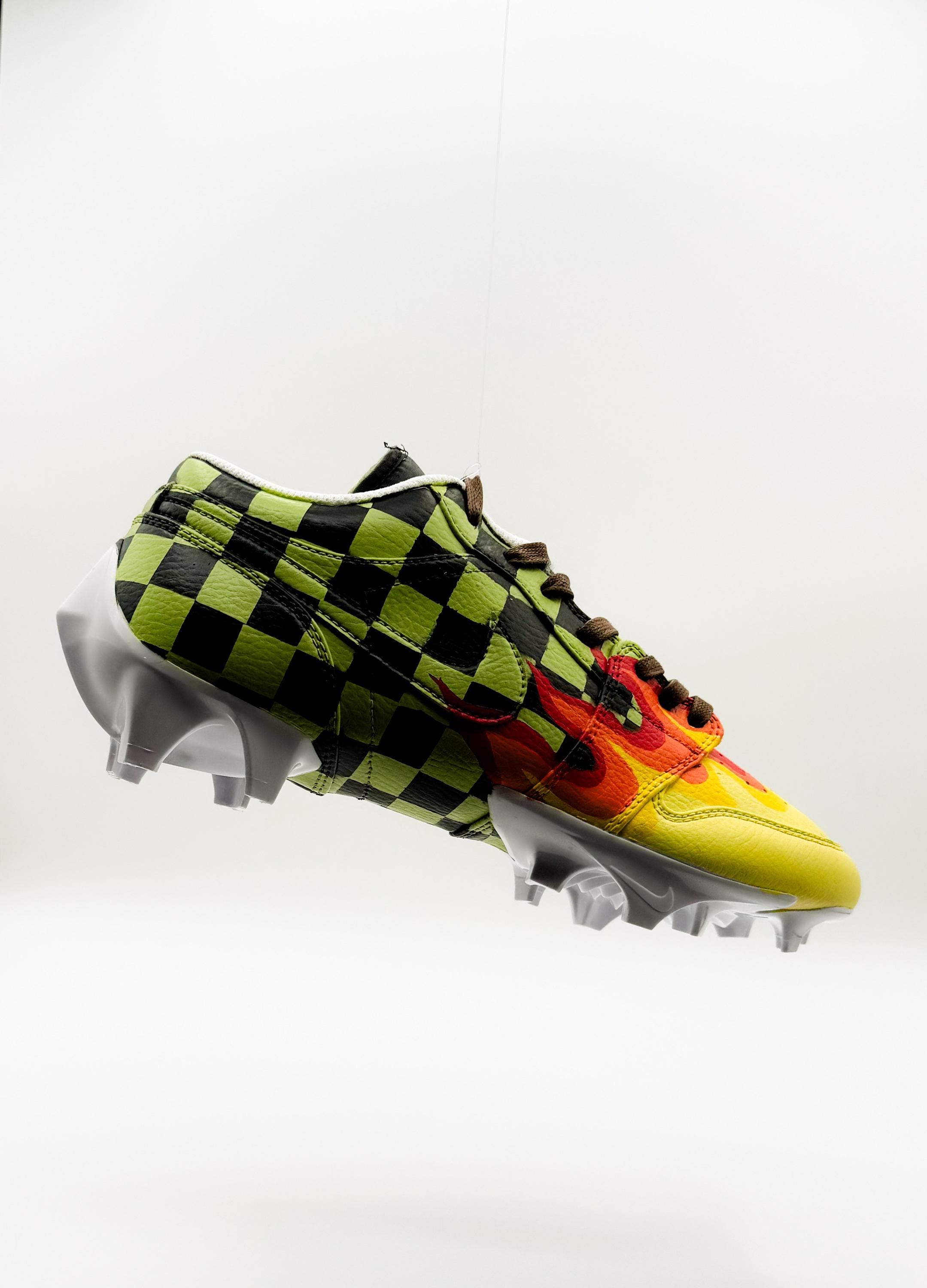 Custom Tanjiro AJ1 Low Cleats - Etsy