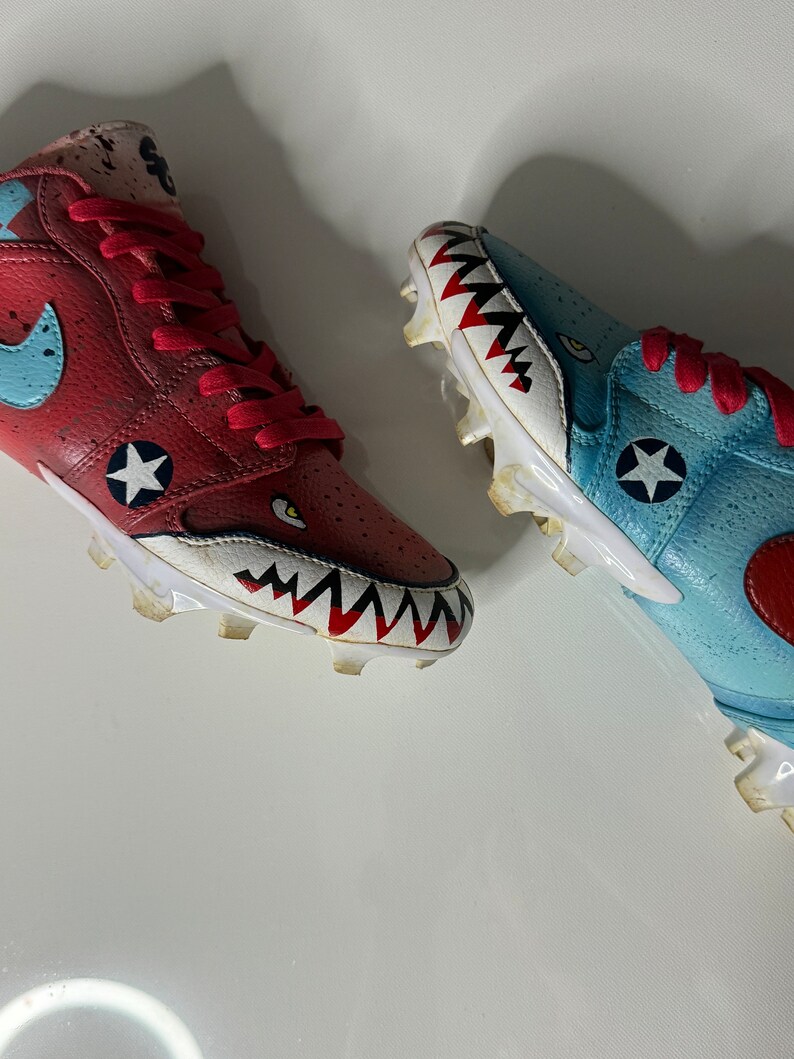 Custom Warhawk Aj1 Low Cleats - Etsy