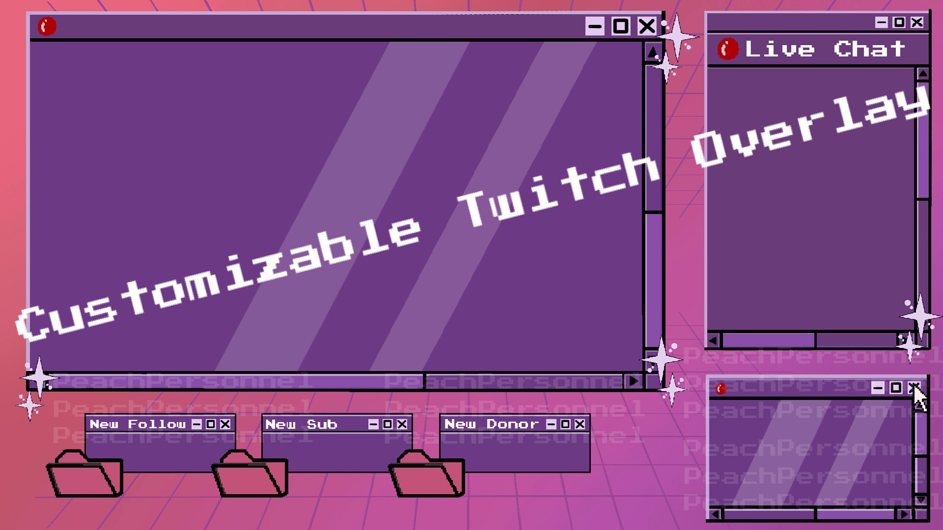 Twitch Overlay Vaporwave Retro Aesthetic Customizable - Etsy