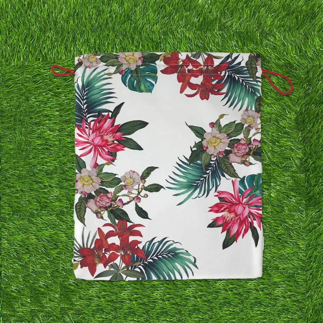Drawstring Bag Floral Storage Travel Inside-lining - Etsy