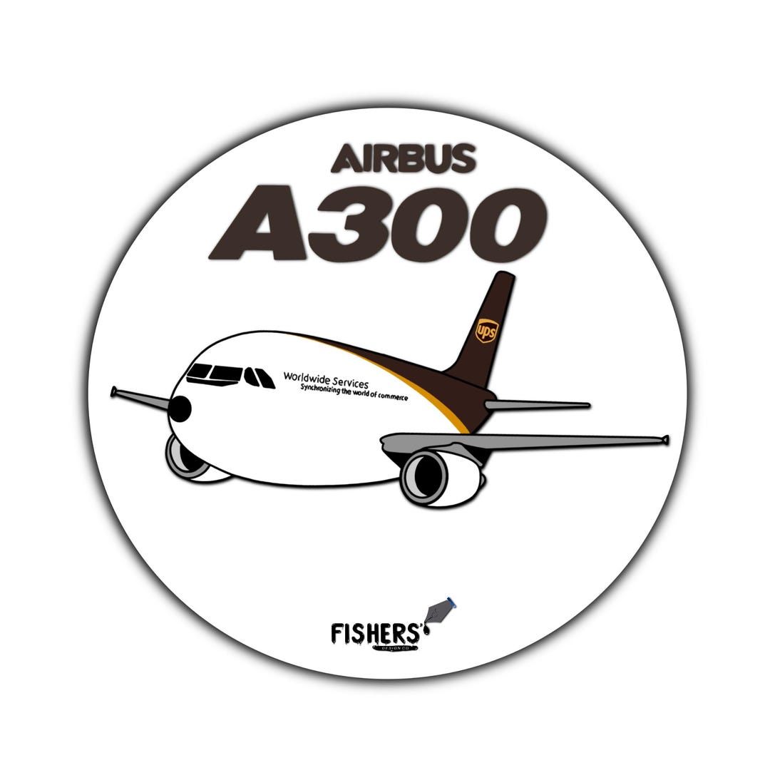 UPS A-300 - 3" Circular Cartoon Sticker! - Decals - Water-resistant ...