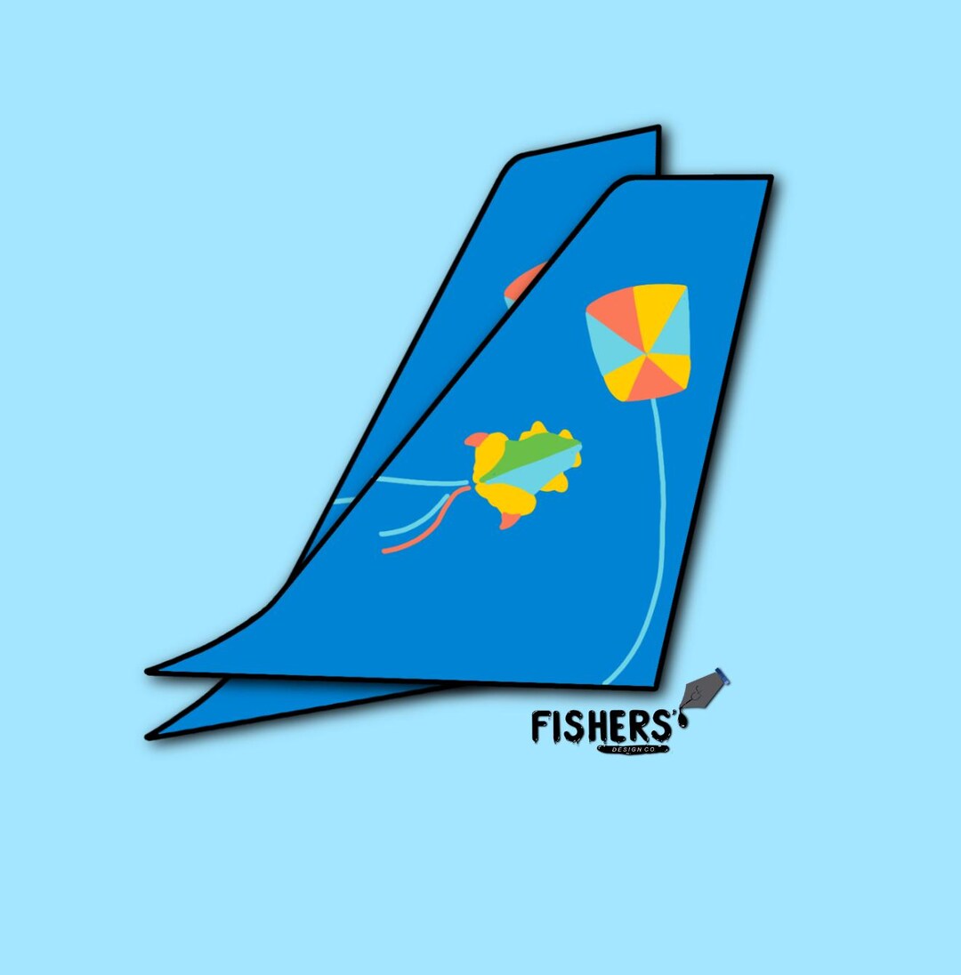 2+ Jetblue Airways "bluericua" Tail Stickers! - Decals - Water ...