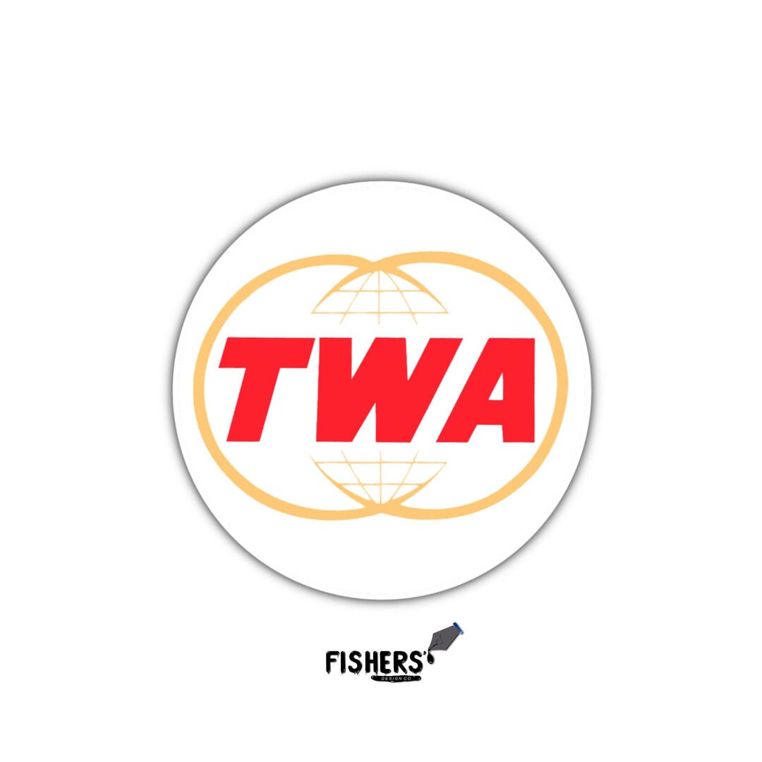 Trans World Airlines (TWA) Retro Logo Sticker: Nostalgic Airline Vinyl ...