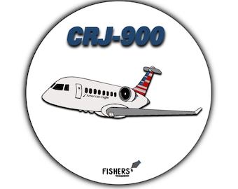 Boeing 737 - 3" Circular Cartoon Sticker! - Decals - Water-resistant ...