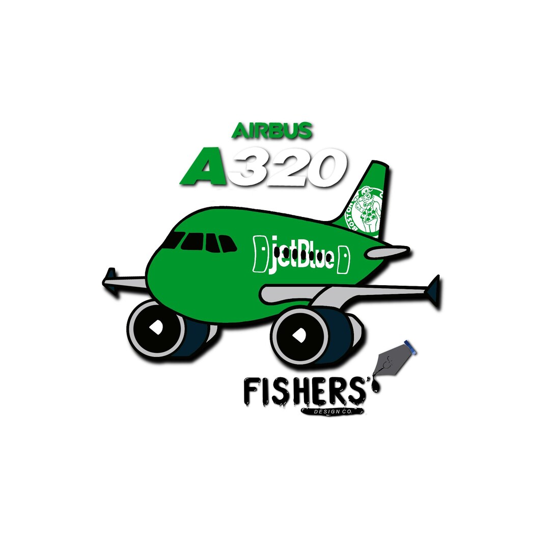 Jetblue Airways "lucky Blue" 3" Cartoon Sticker! - Decal - Sticker ...