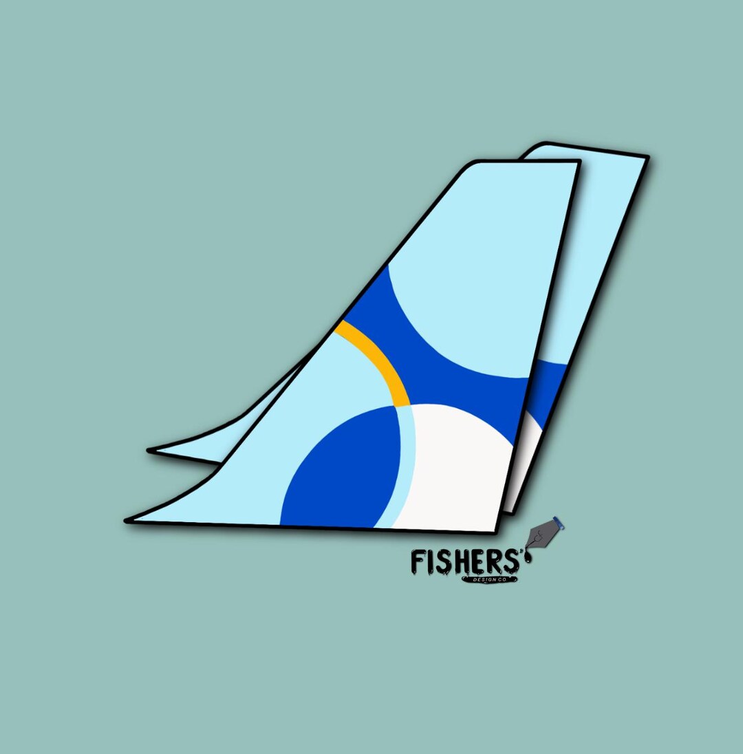 2+ Jetblue Airways "blue Yonker" Tail Stickers! - Decals - Water ...