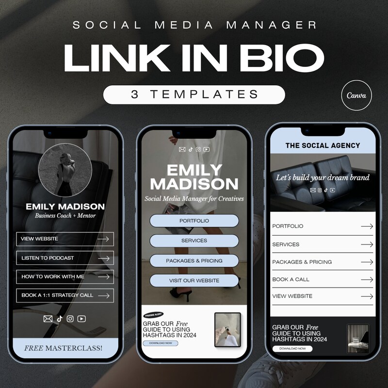 Canva Mini Website Links - Etsy UK