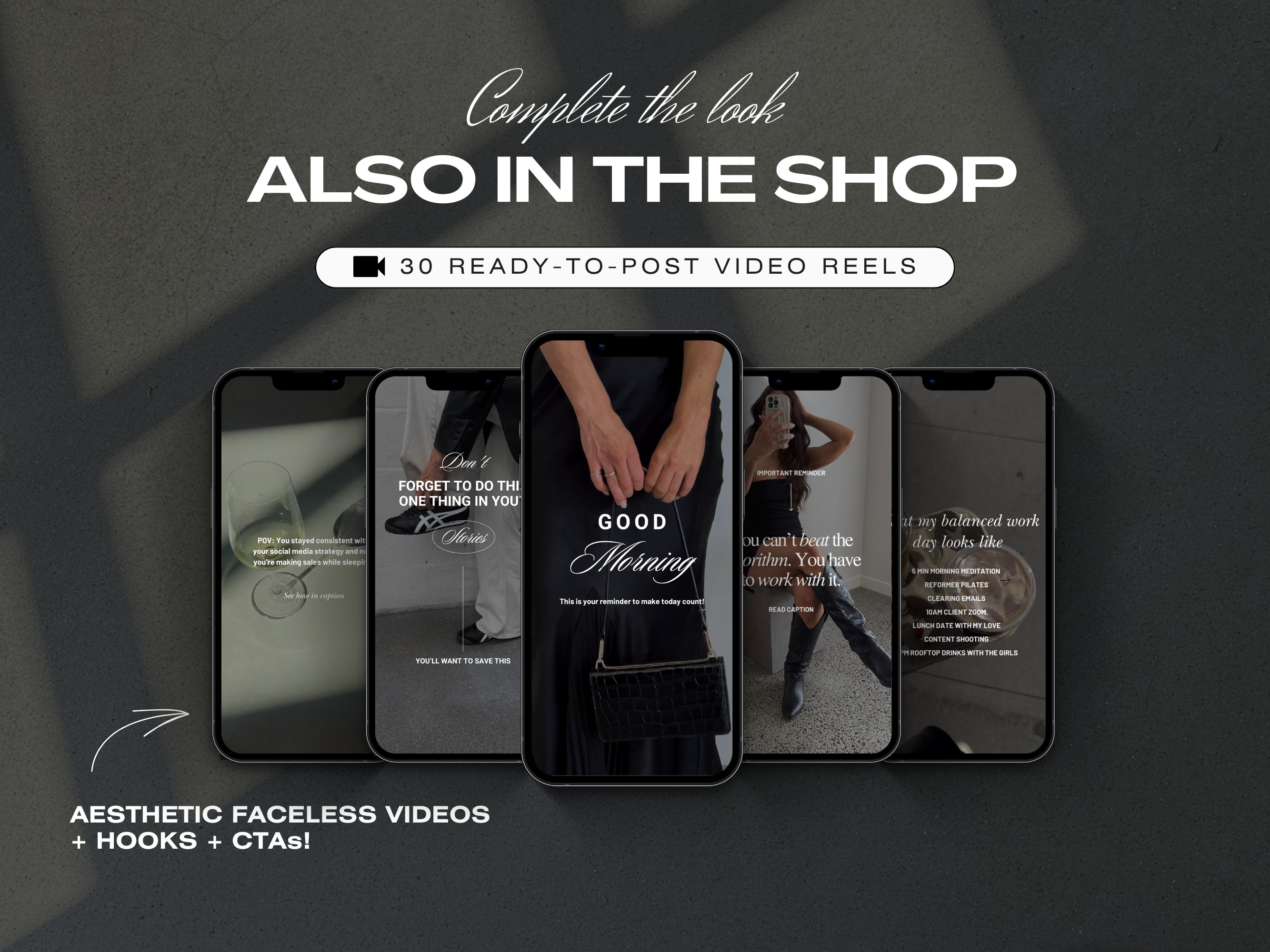 Instagram Reel Cover Canva, Faceless Reels for Instagram, Moody ...