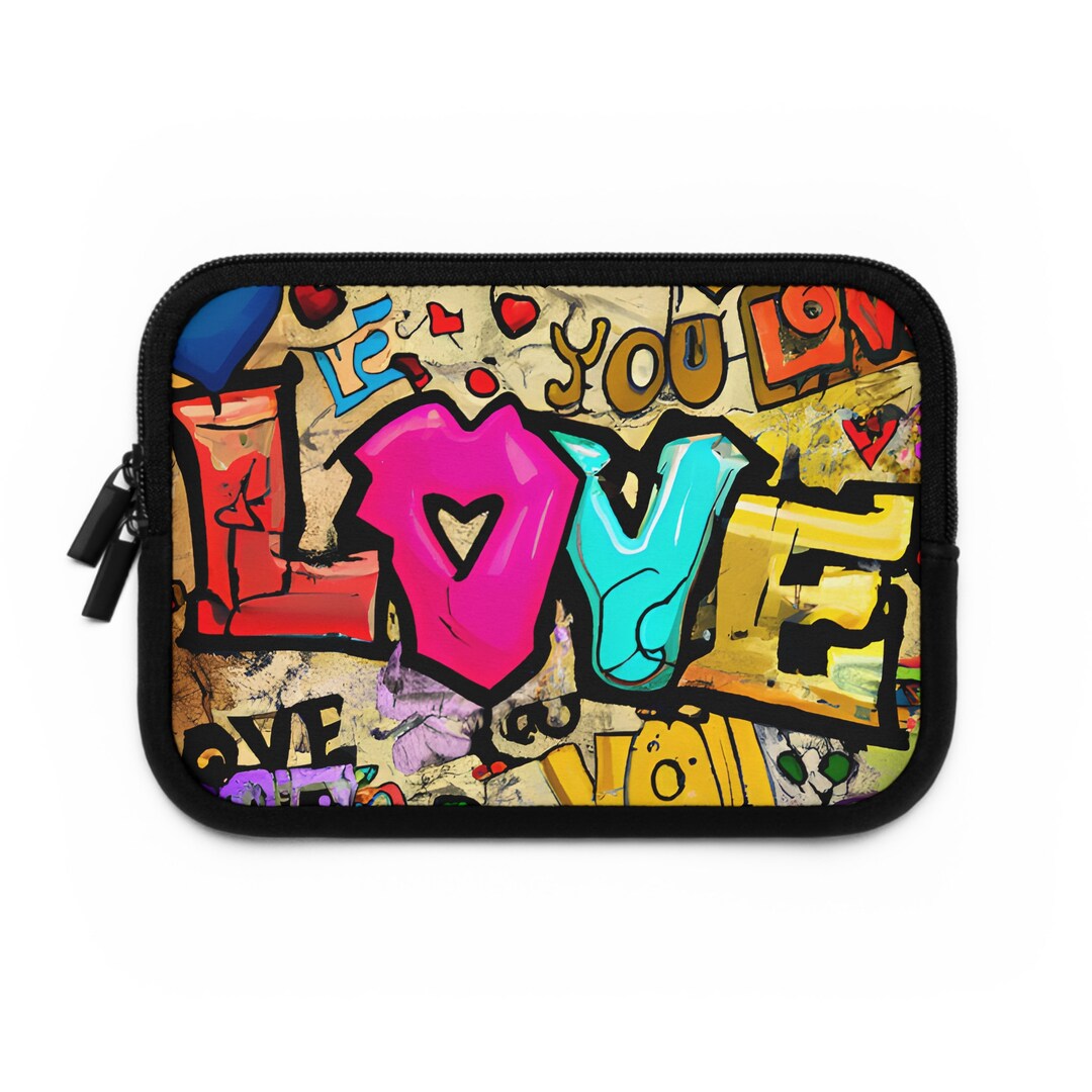 Laptop Sleeve, Graffiti Art Laptop Cover, Self Love Case, Street Art ...
