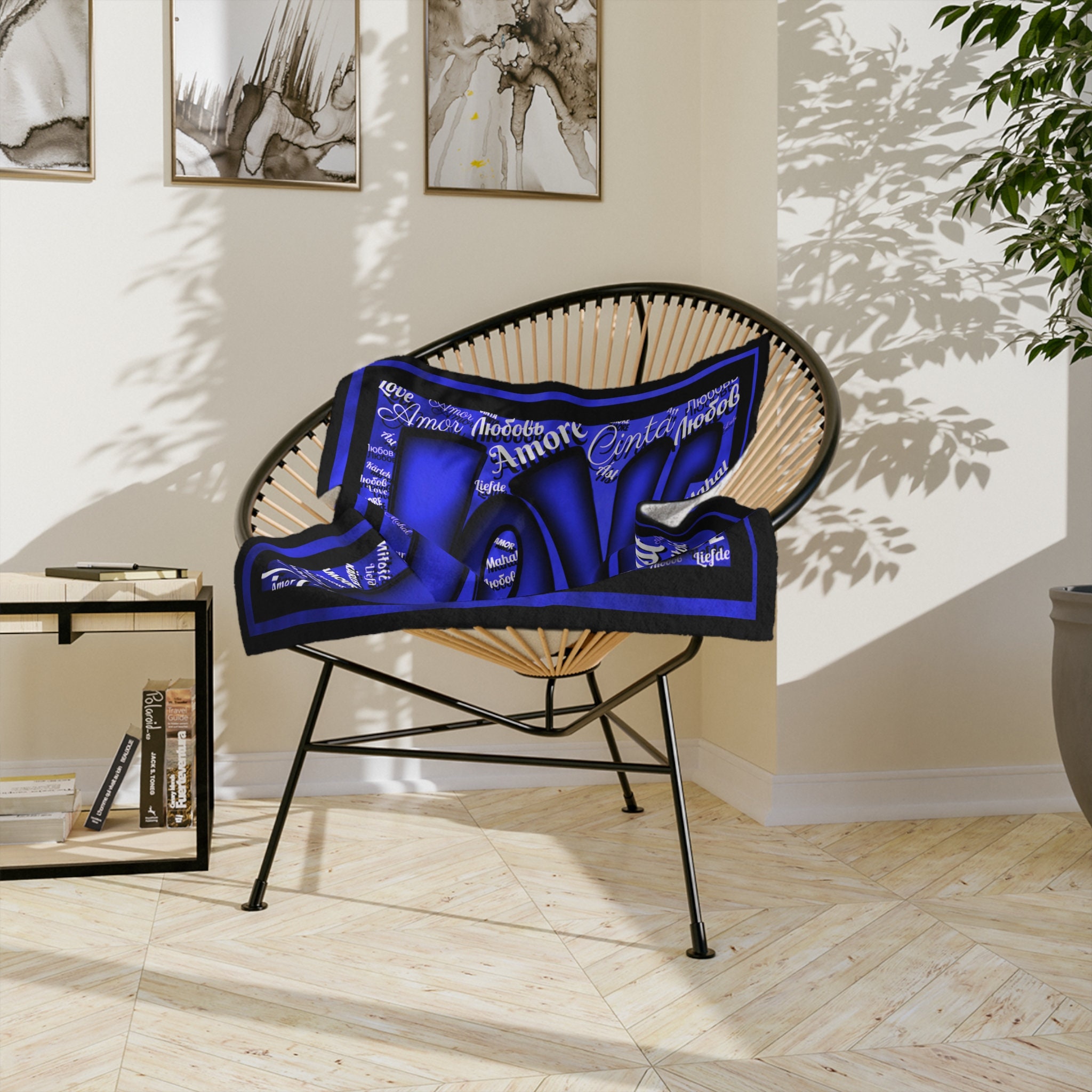 ASL Sign Language Throw Blanket, Self Love Minky Blanket, Universal ...