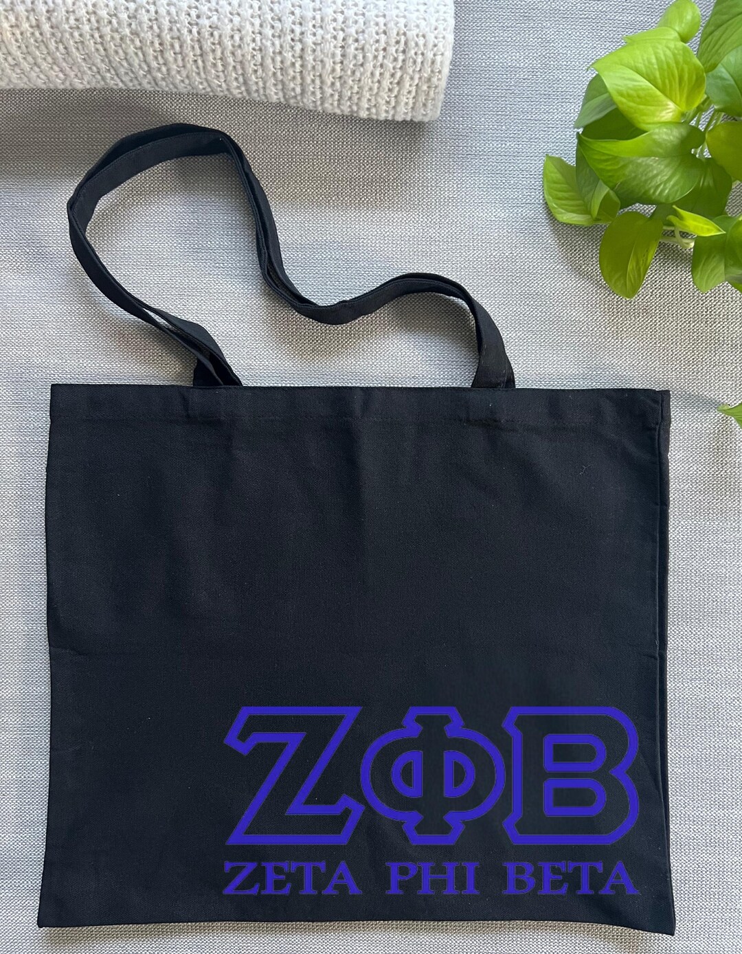 Zeta Phi Beta Corner Tote Bag| Zeta Phi Beta Gift - Etsy