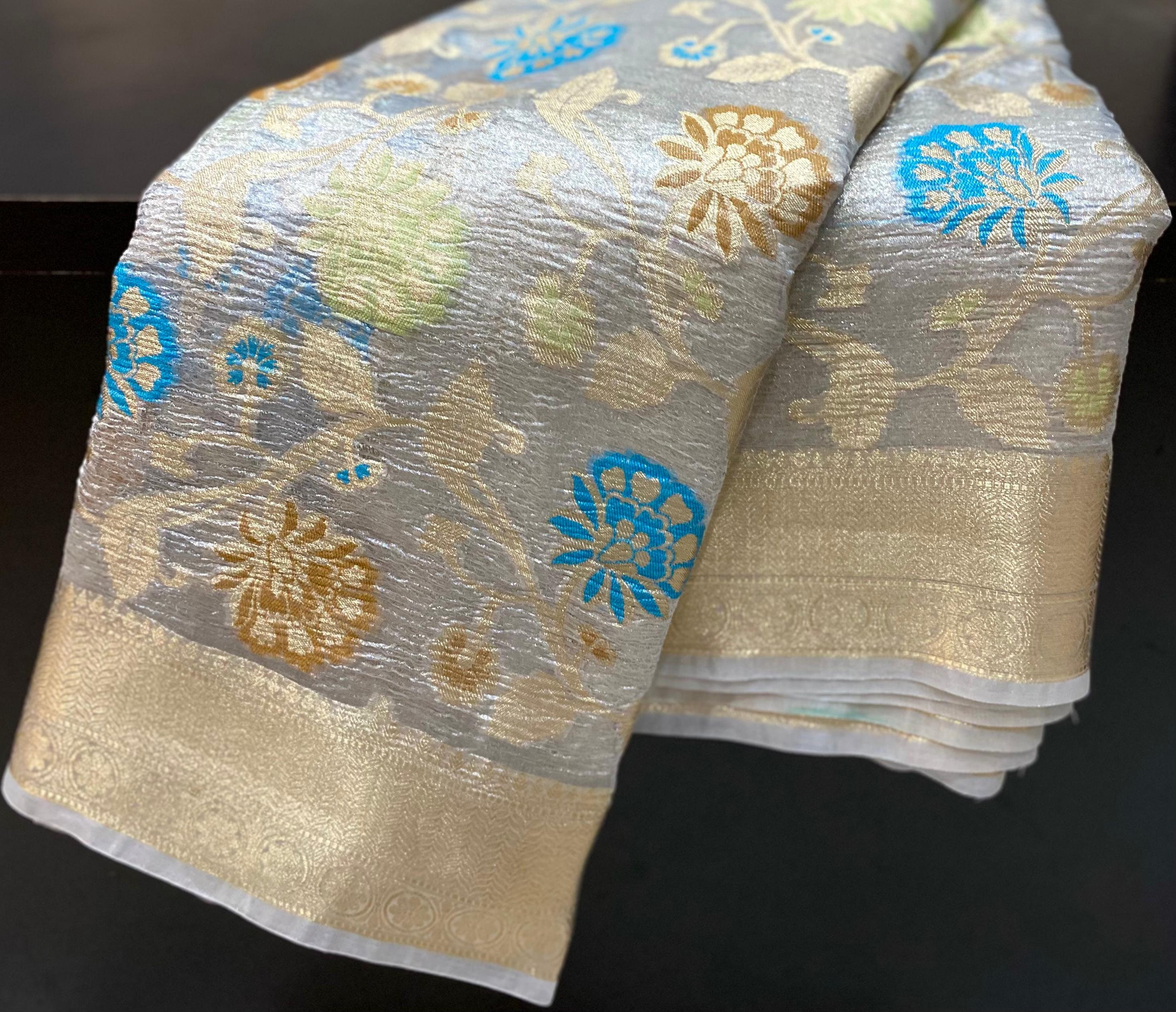 Banarasi Semi Tissue Silk Tilfi Saree, Saree for Wedding, Gift for Her ...