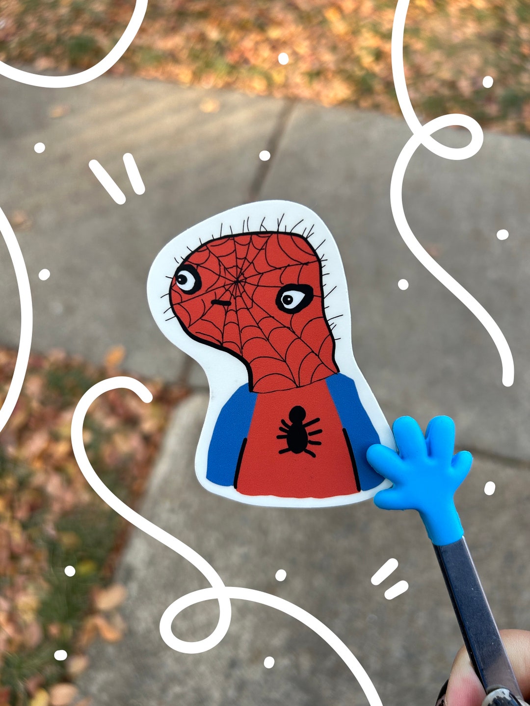 Spoiderman, Spooderman Derpy Meme Funny Vinyl Sticker - Etsy