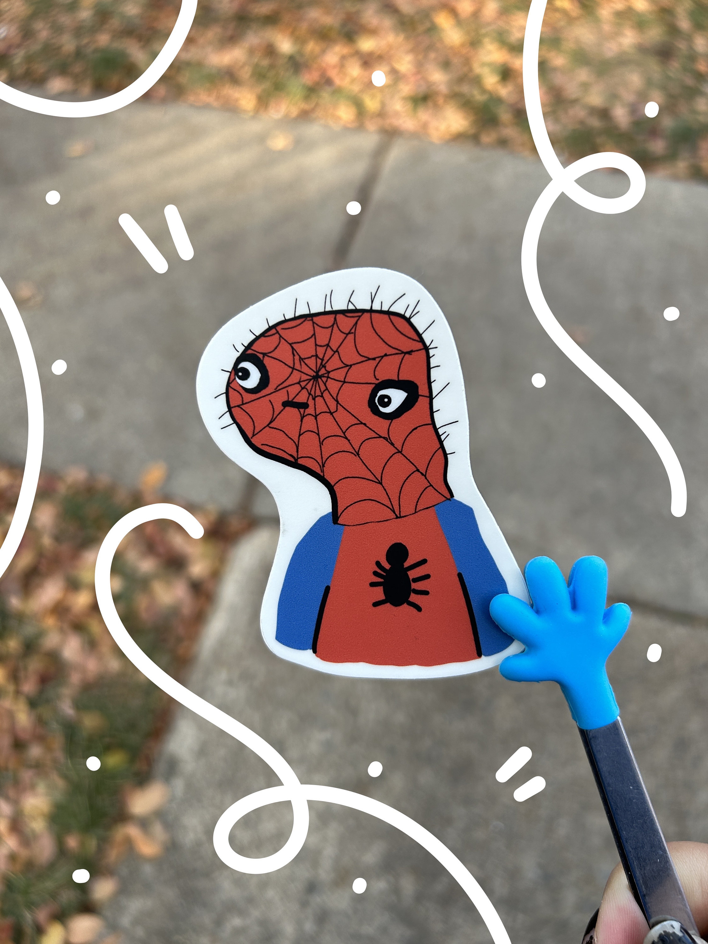 Spoiderman, Spooderman Derpy Meme Funny Vinyl Sticker - Etsy