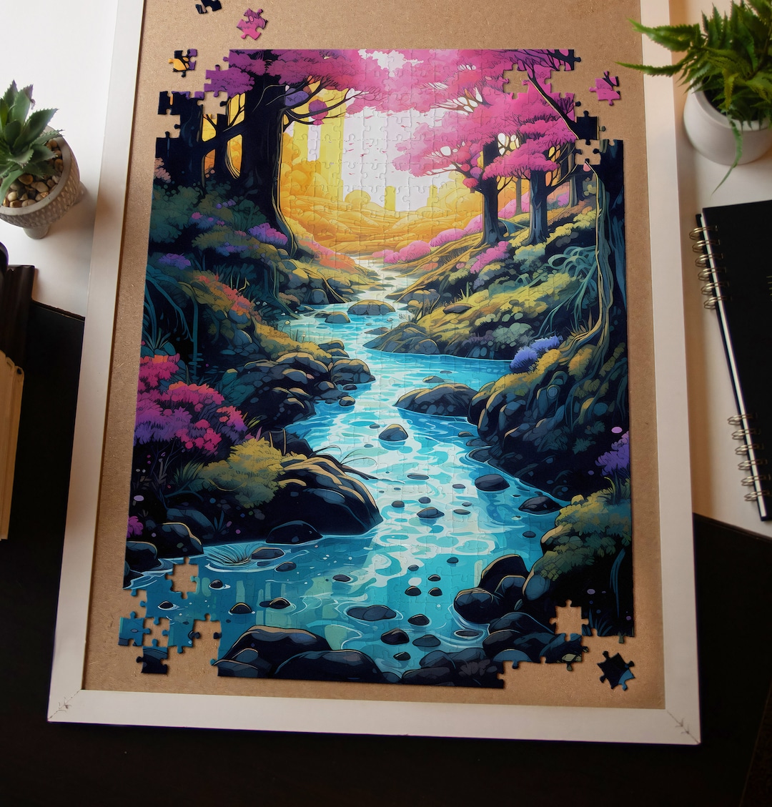 River Landscape Jigsaw Puzzle: Fun Family Activity (1000+ Pieces) - Etsy