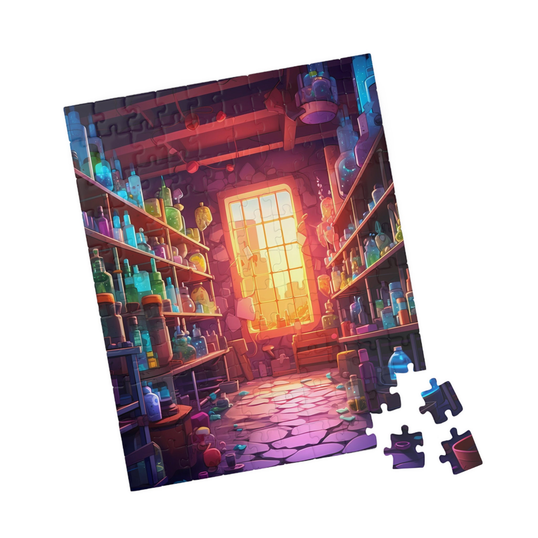Science Lab Jigsaw Puzzle: Colorful Sunlight Fun for Adults & Kids - Etsy