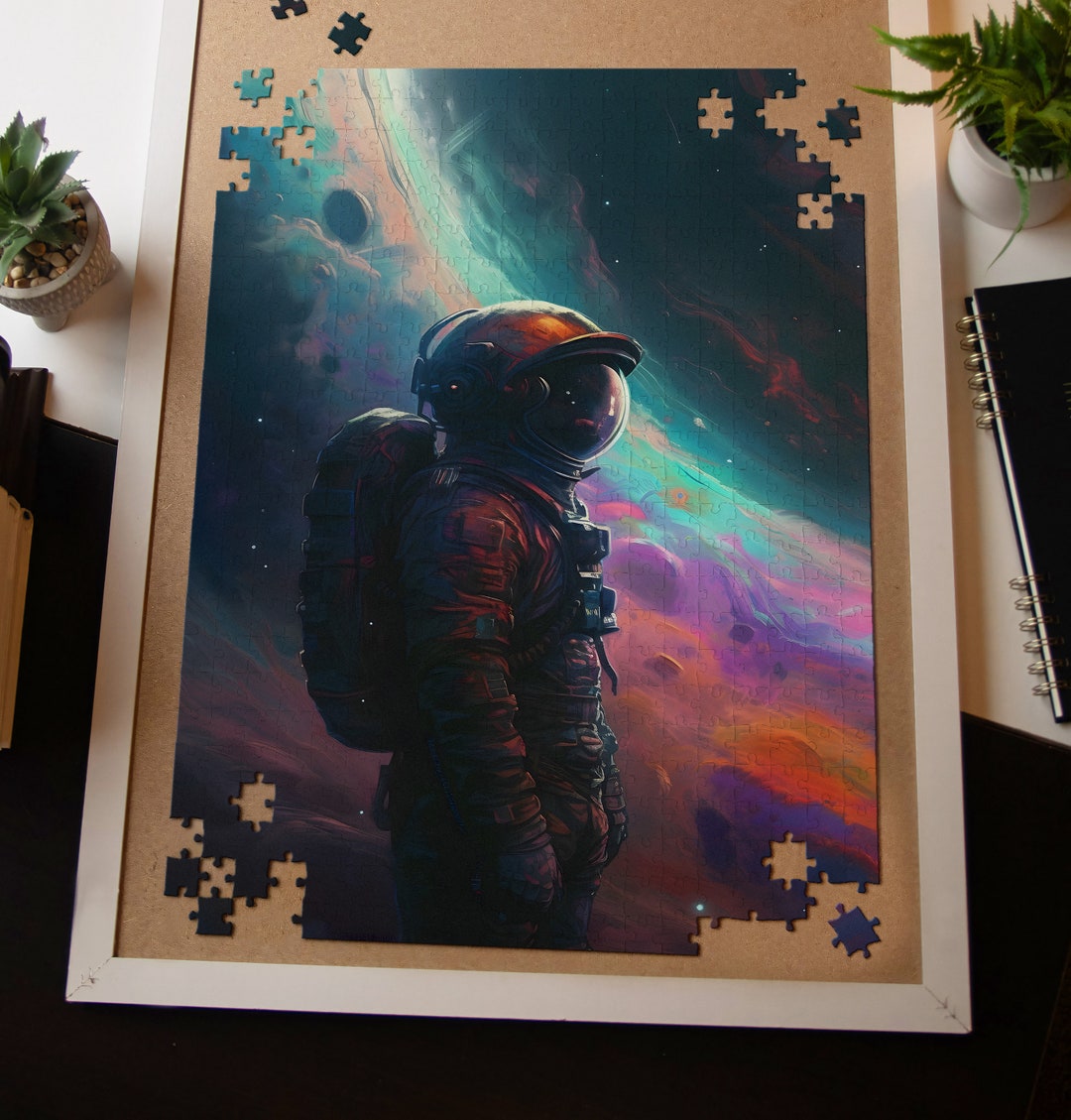Spectacular Jigsaw Puzzles, Spaceman Vibrant Puzzle for Adults & Kids ...