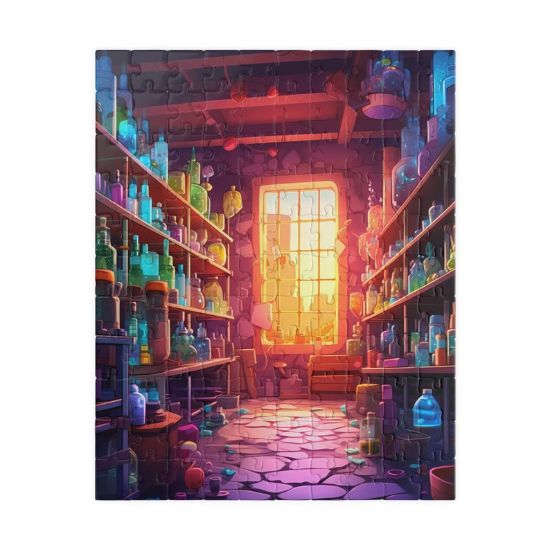 Jigsaw Puzzle of Science Lab Colorful Jigsaw Puzzle With - Etsy