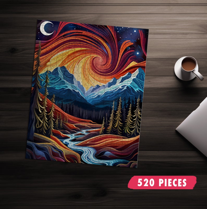 Cosmic Peaks Jigsaw Puzzles for Adults & Kids Landscape Nature Puzzle ...