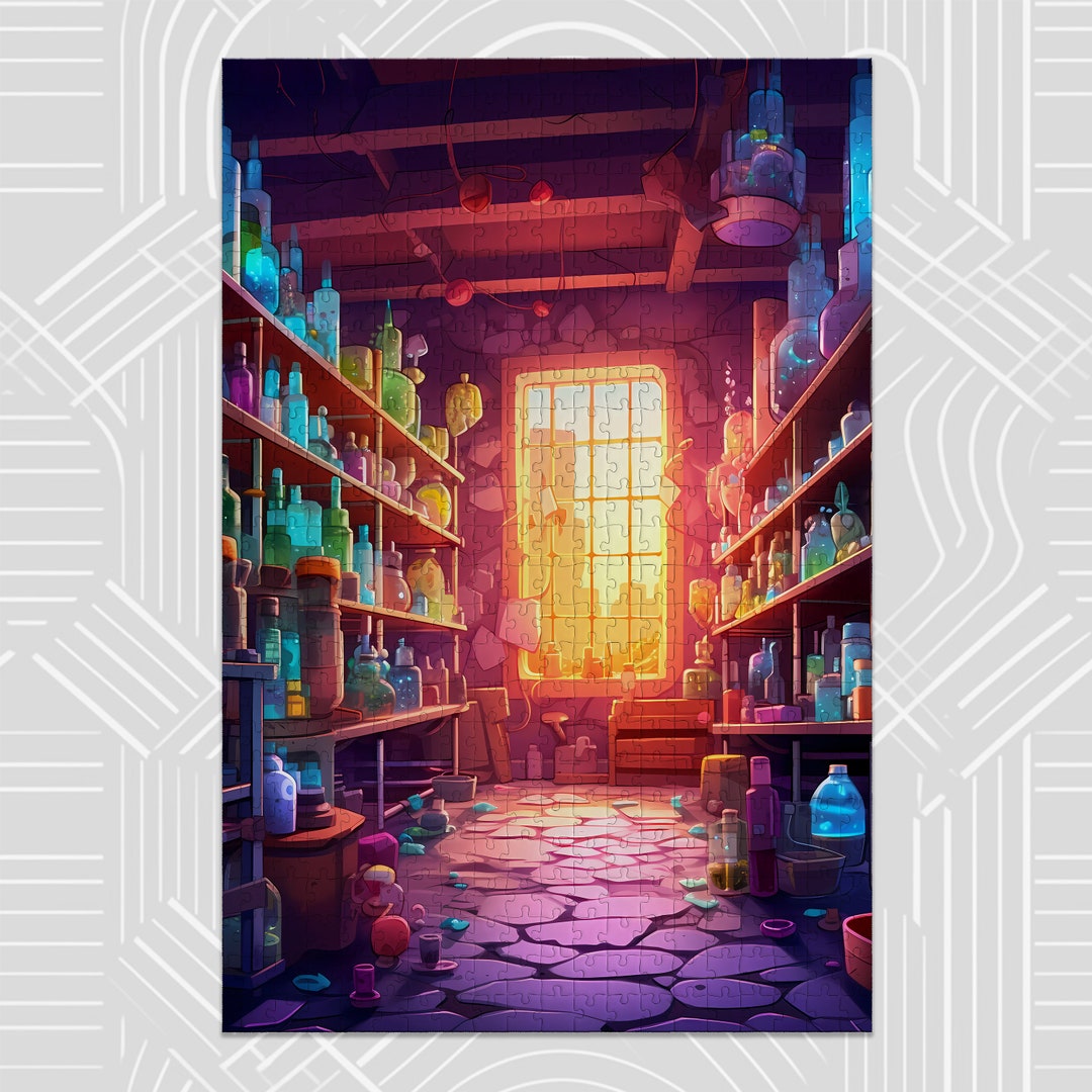 Jigsaw Puzzle of Science Lab | Colorful Jigsaw Puzzle With Sunlight Fun ...