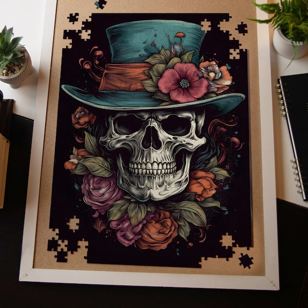 Sugar Skull Puzzle - Etsy