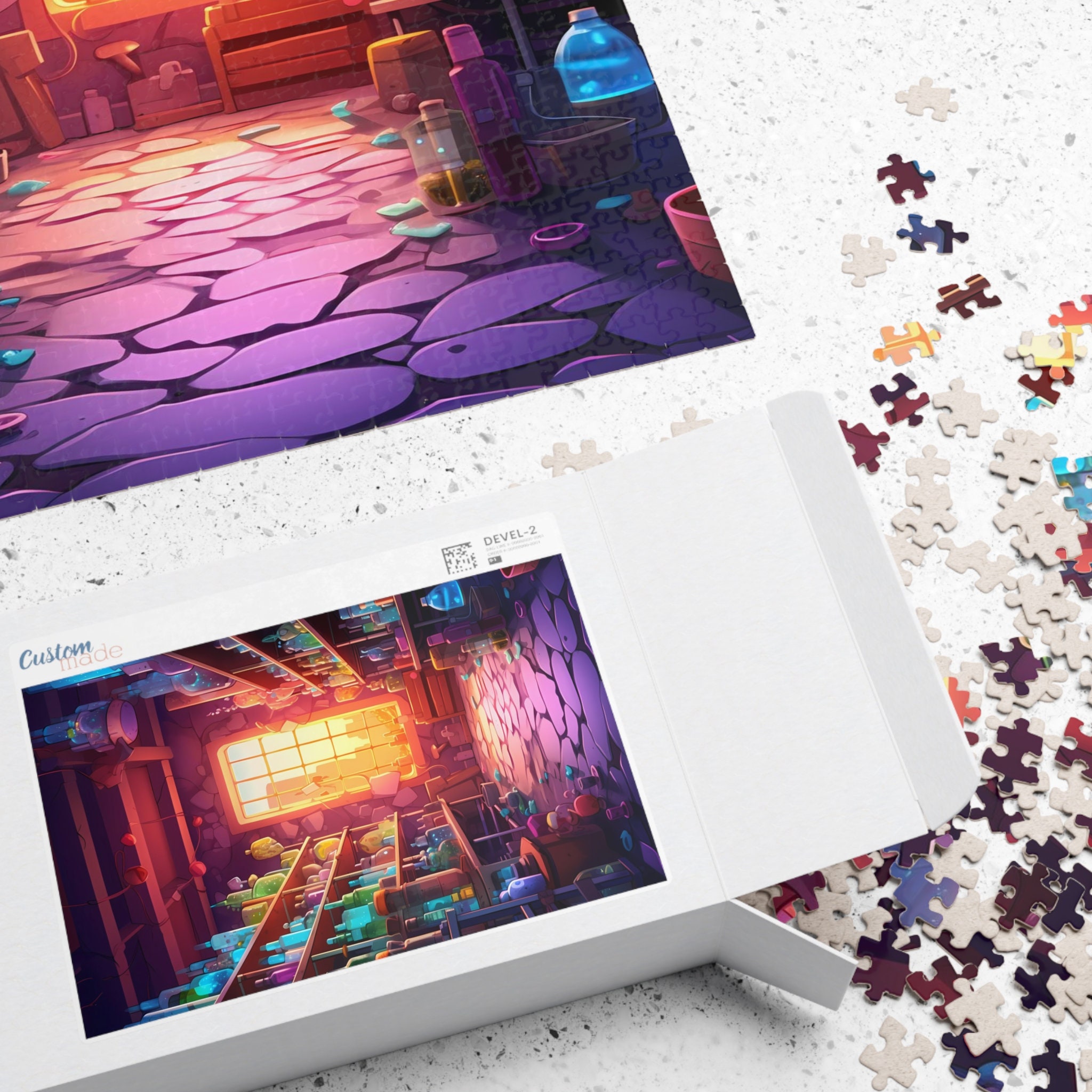 Jigsaw Puzzle of Science Lab Colorful Jigsaw Puzzle With - Etsy