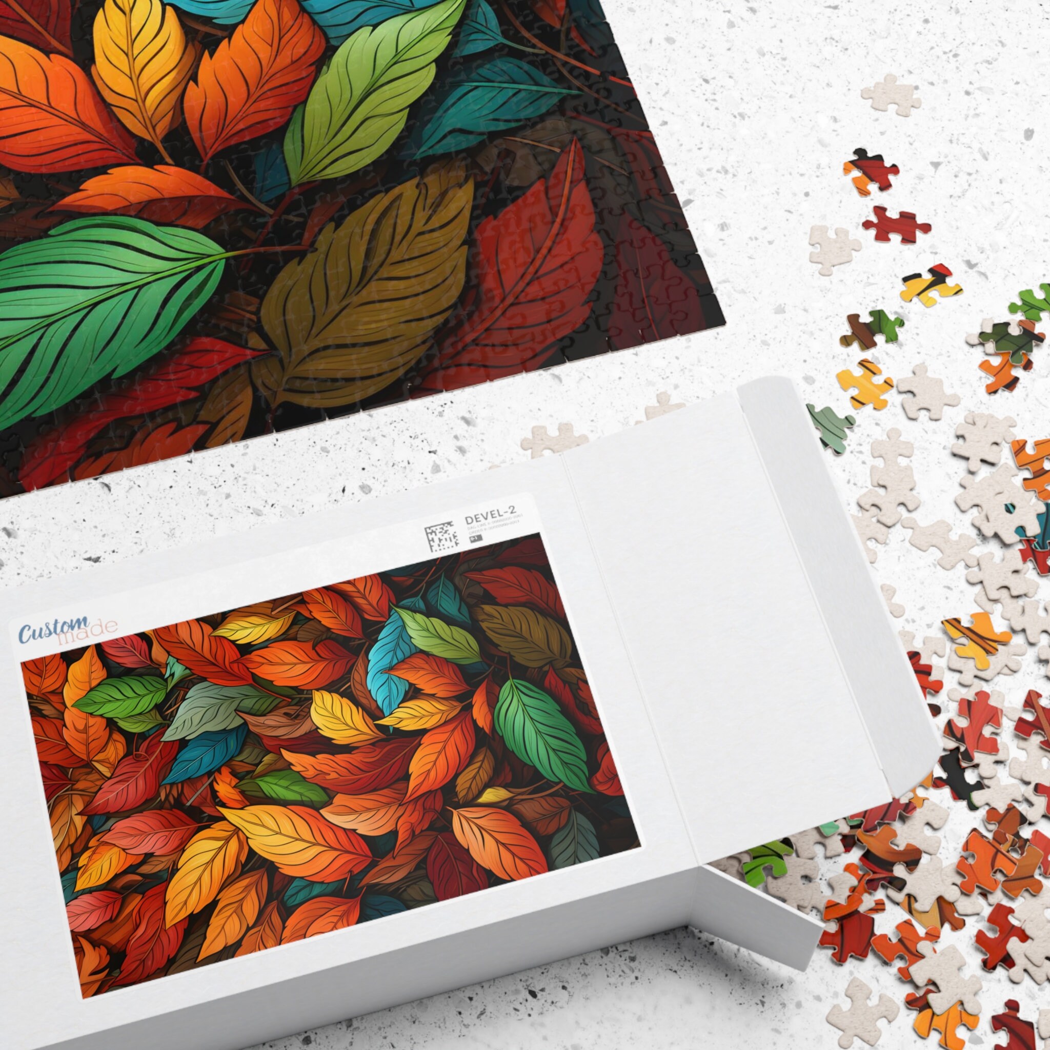 Autumn Jigsaw Puzzle Fall Leaves Puzzle for Adults Challenging 1014 ...