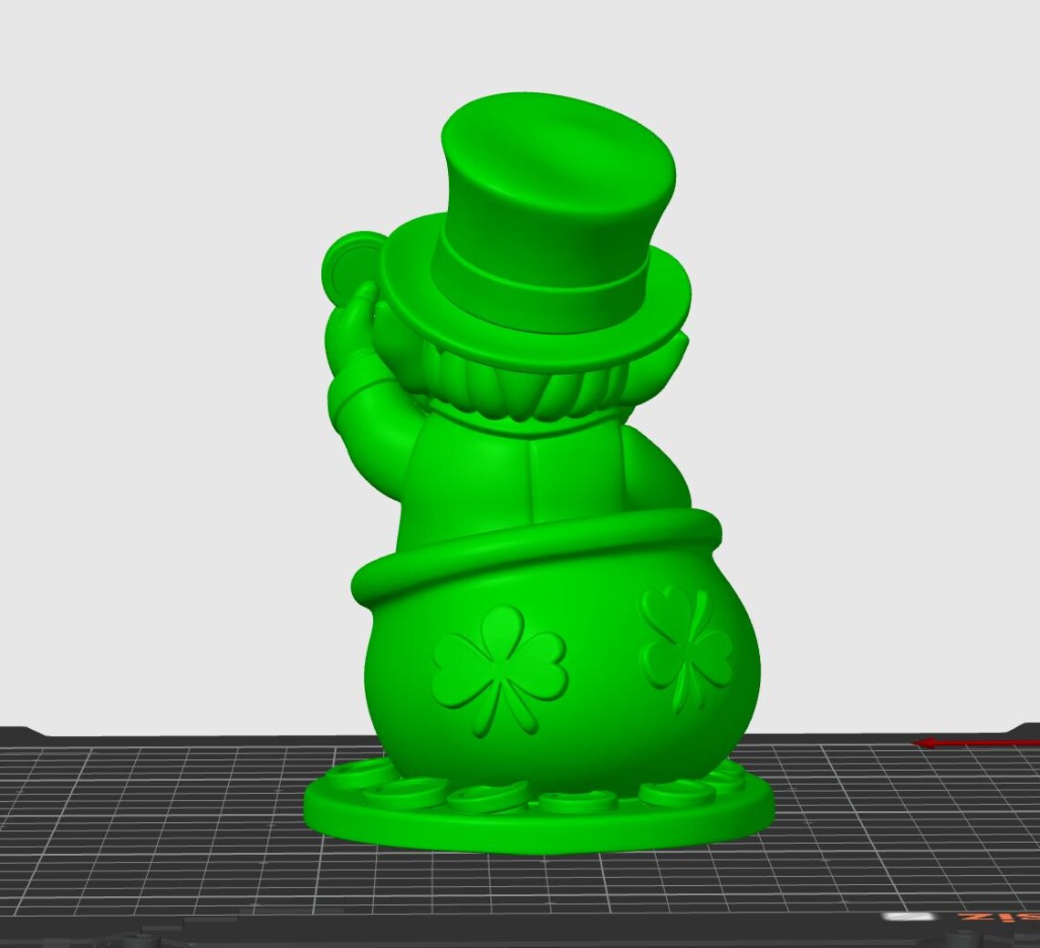 Leprechaun 3D Print STL File, Irish St Patricks Day Model (digital ...