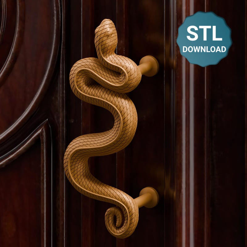 Snake Door Handle - Etsy