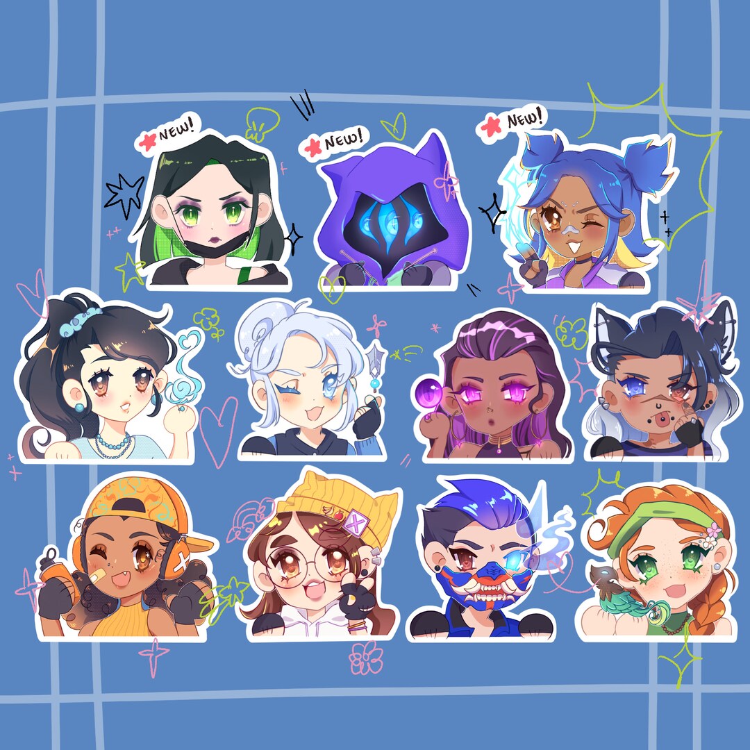 BUY 3 FOR 10 Mini Valorant Peeker Stickers - Etsy