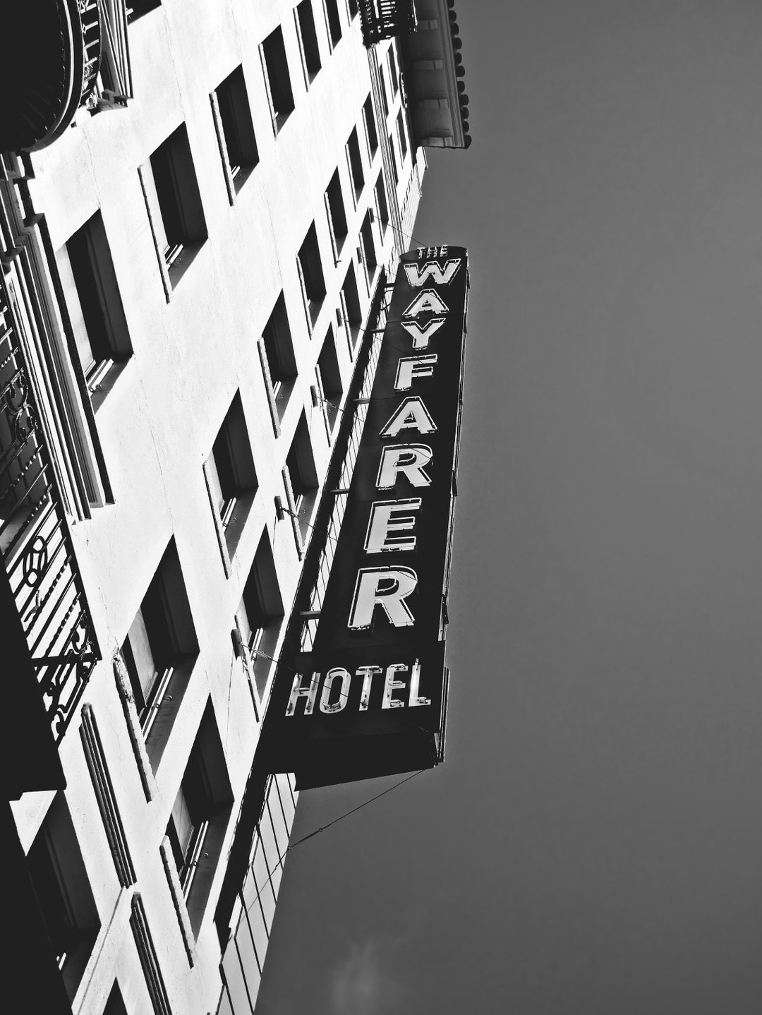 Wayfair Hotel Sign B+W and Color - Etsy