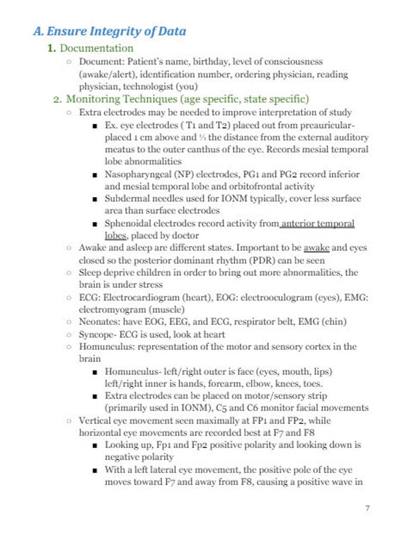 R. EEG T. Board Exam Study Guide - Etsy