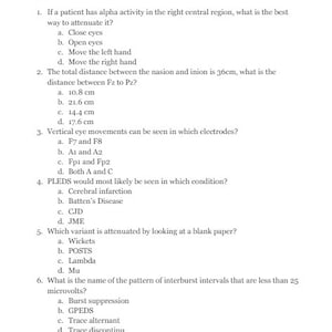 R. EEG T. Board Exam Study Guide - Etsy