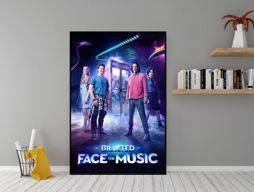Bill and Ted Face the Music Movie Poster High Quality Canvas Wall Art ...