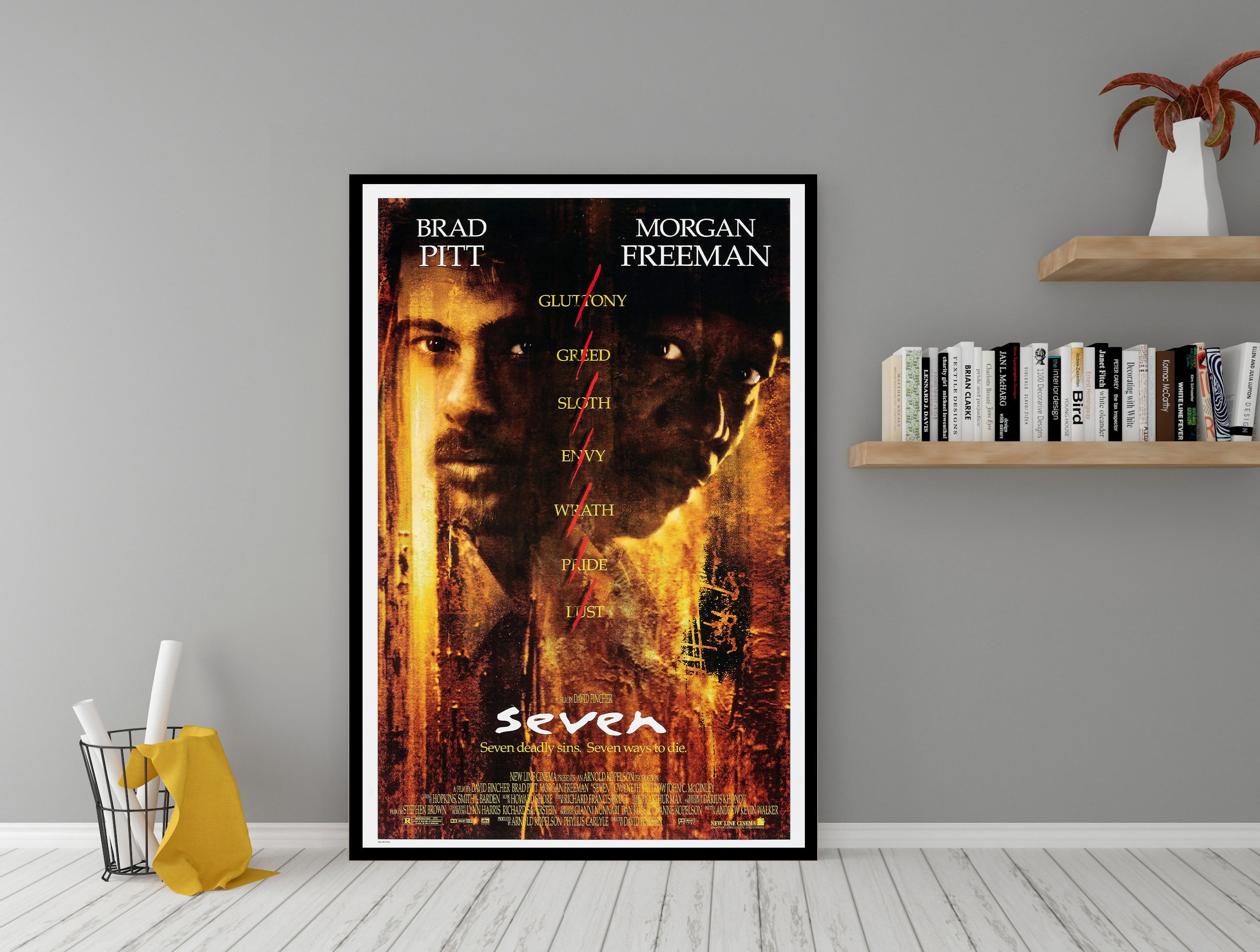 Se7en Movie Poster High Quality Canvas Wall Art Room Decor Se7en Poster ...