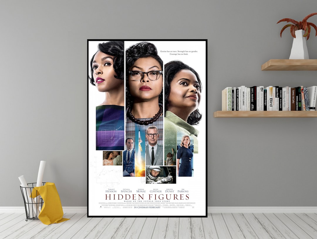 Hidden Figures Movie Poster High Quality Canvas Wall Art Room Decor ...